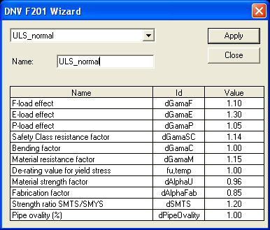 DNV OS F201 Code Checks - DeepLines Documentation
